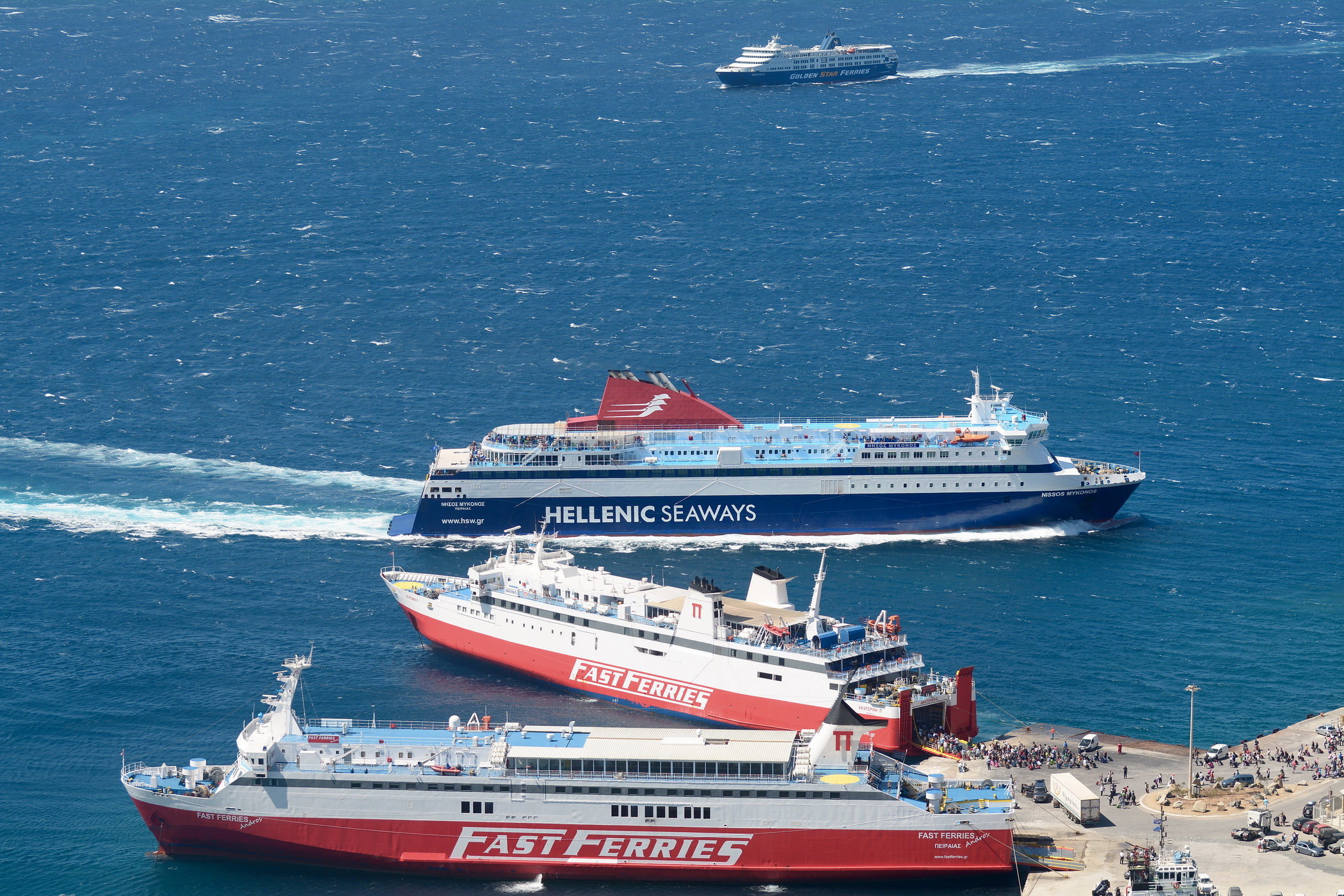 Superferry_Nissos Mykonos_Ekaterini P_Fast Ferries Andros_02-09-16 ...