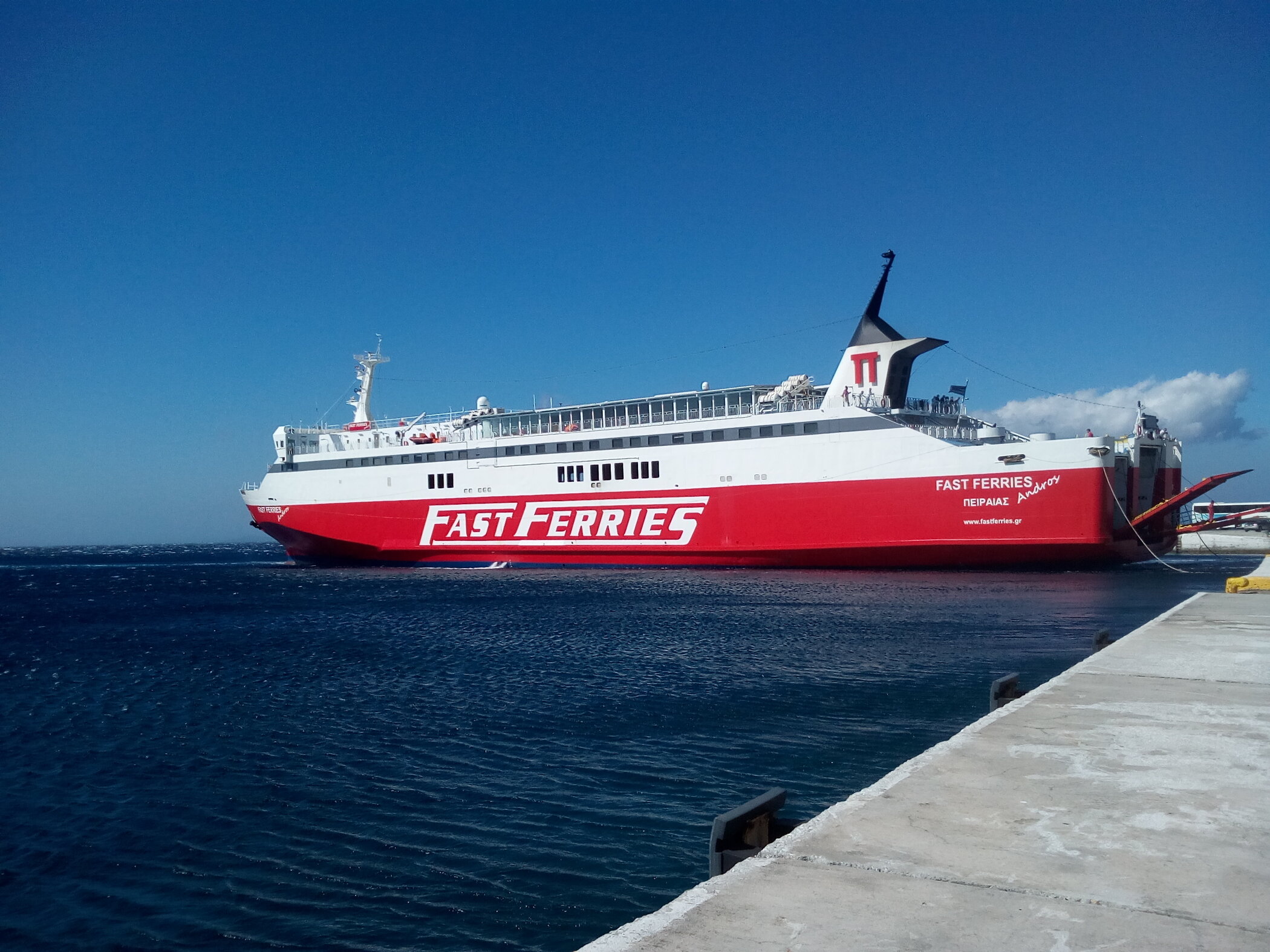 Fast Ferries Andros @ Tinos - Fast Ferries Andros - Shipfriends
