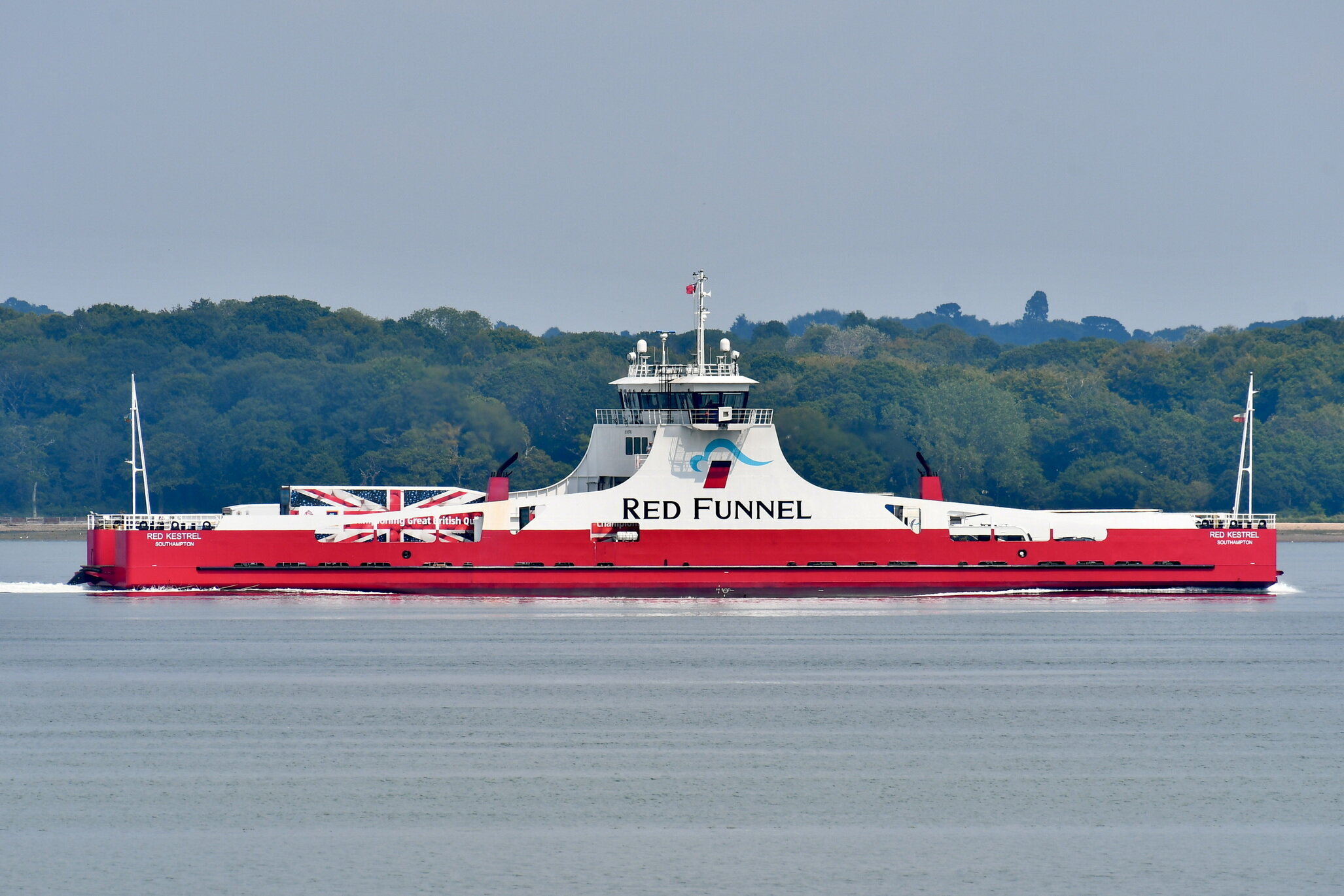 Red Kestrel_01-08-2024_Solent_3 - Red Kestrel - Shipfriends