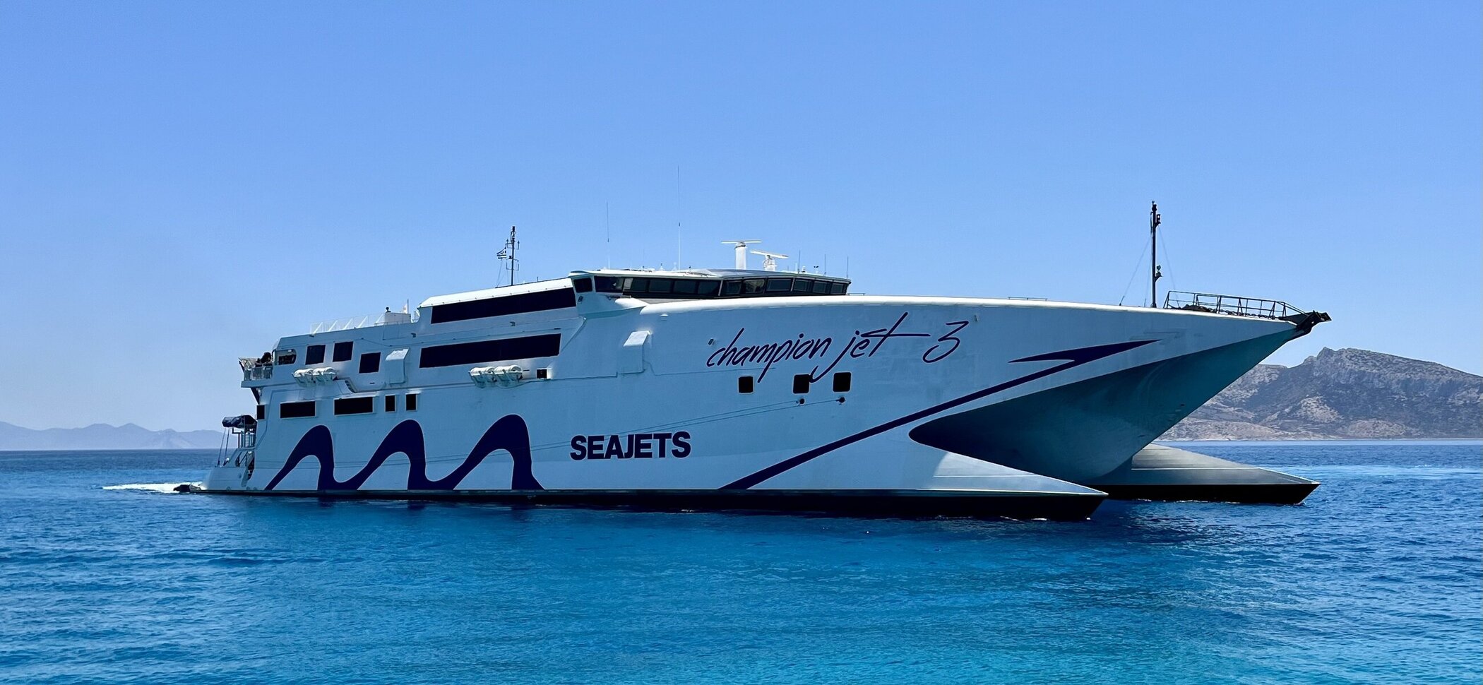 Champion Jet 3 at Koufonisi, July 2025 - Champion Jet 3 - Shipfriends